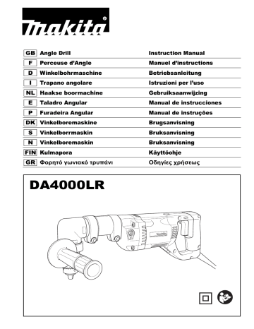 Makita DA4000LR Manual - Angle Drill Instructions | Manualzz