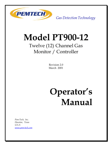 PEMTECH PT900-12 Operator's Manual | Manualzz