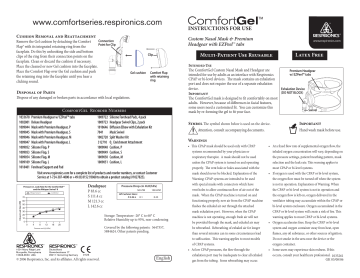 Respironics 1009044 Mode d'emploi | Manualzz