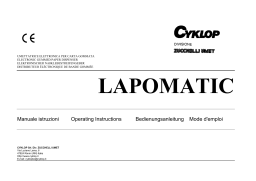 CYKLOP C25 - User manual, Operating instructions