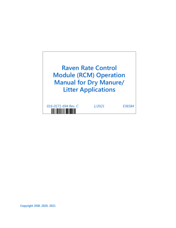 Raven RCM Operation Manual | Manualzz