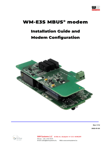 WM Systems WM-E3S Installation Manual - Download or View Online | Manualzz