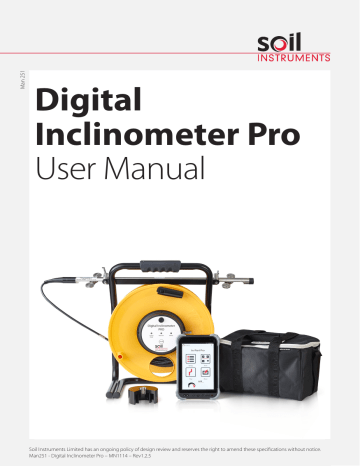 Soil Instruments Digital Inclinometer Pro User Manual | Manualzz