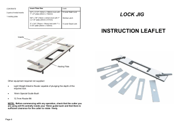 Worktop Express Lock Jig Instruction Leaflet | Manualzz