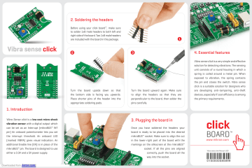 Vibra sense click MIKROE-1927 Manual - mikroElektronika | Manualzz