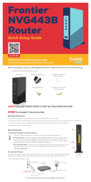 Frontier Arris NVG443B - Quick Setup guide
