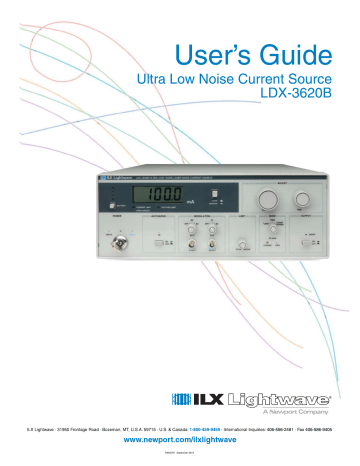 ILX Lightwave LDX-3620B User Manual | Manualzz