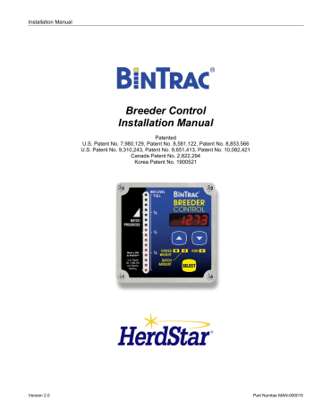 herdstar BinTrac Breeder Control Installation Manual | Manualzz
