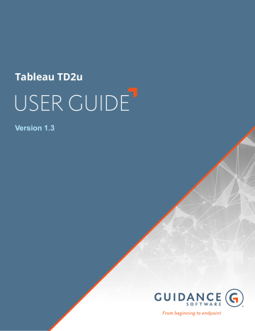 Tableau TD2u User Manual | Forensic Duplicator Guide | Manualzz