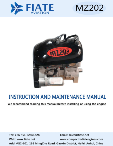 Fiate Aviation MZ202 Instruction And Maintenance Manual | Manualzz