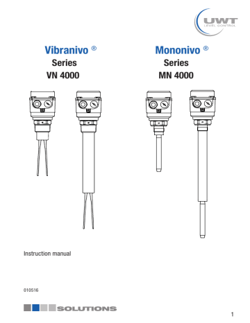 UWT Vibranivo Series Instruction Manual | Manualzz