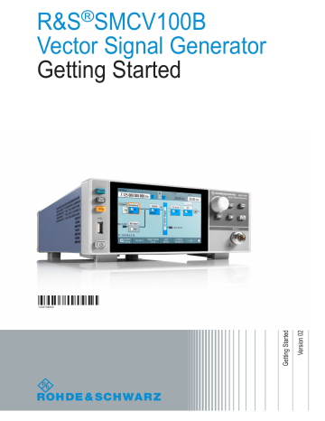 Rohde & Schwarz SMCV100B Getting Started | Manualzz