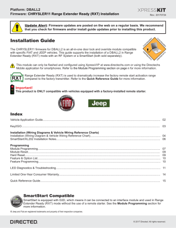 Directed Xpresskit DBALL2 Installation Manual | Manualzz