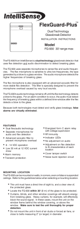 IntelliSense FlexGuard-Plus FG-930 Installation Manual | Manualzz