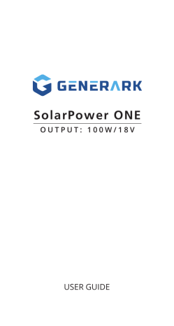 Generark SolarPower ONE Manual - Download & View Online | Manualzz