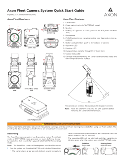 Axon Fleet - Installation manual, Quick start Guide | manualzz.com