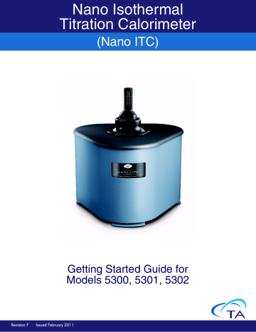 TA Instruments Nano ITC 5301 Getting Started Manual | Manualzz