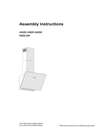 Merzifon SM800 ZENITH Assembly Instructions Manual | Manualzz
