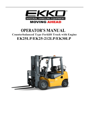 EKKO EK30LP Operator's Manual - Download & Read Online | Manualzz