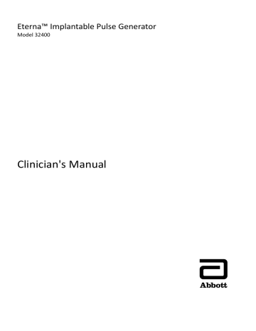 Eterna 32400 Clinician Manual - Abbott | Manualzz