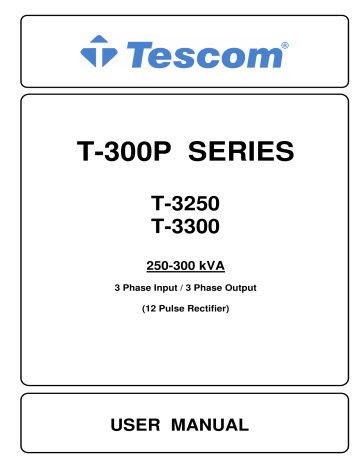 Tescom T-3300 User Manual | Manualzz