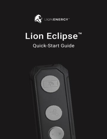Lion Energy Eclipse Quick Start Manual | Manualzz