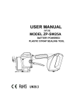 Kraft ZP93A/ZP97A Plastic Strapping Tool User Manual | Manualzz