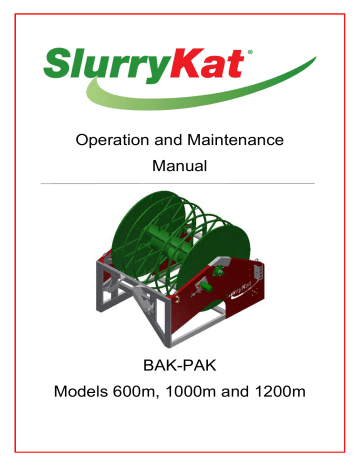 SlurryKat BAK-PAK 600m Operation Manual - Read, Download, & Ask | Manualzz