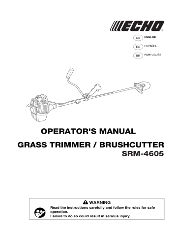 Echo SRM-4605 Operator's Manual | Download & Read Online | Manualzz