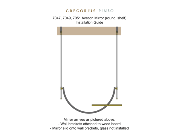 GREGORIUS PINEO Avedon 7047 Installation Manual | Manualzz