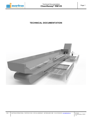 Mayfran CleanSweep RM125 Technical Documentation Manual | Manualzz