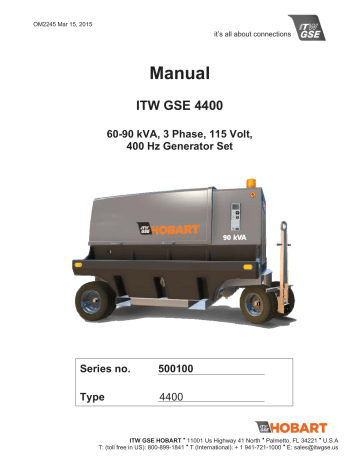ITW GSE 4400 Manual - Power Generator | Manualzz