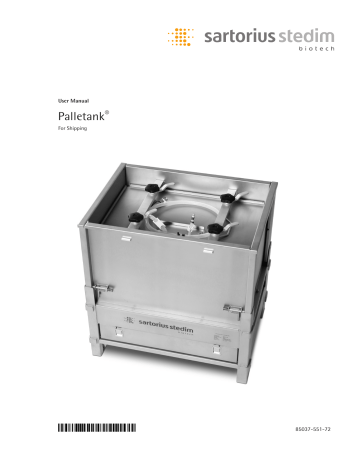 Sartorius Stedim Biotech Palletank User Manual | Manualzz