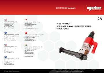 Norbar 16031 Manual - Pneutorque Standard Series Stall Tool | Manualzz