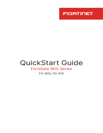 Fortinet FortiGate FG-90G Quick Start Manual | Manualzz