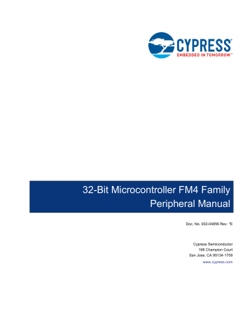 Cypress FM4 Series Peripheral Manual - 32-bit Microcontroller | Manualzz