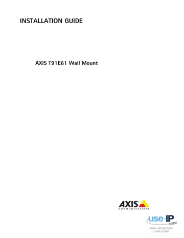 Axis T91E61 Installation Manual - Read & Download | Manualzz