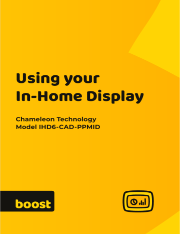 Boost IHD6-CAD-PPMID Quick Start Manual - Energy Monitoring, Credit ...