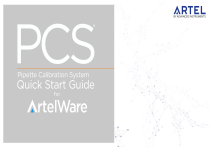 ARTEL PCS Quick Start Manual - Advanced Instruments | Manualzz