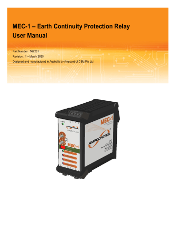 Ampcontrol MEC-1 User Manual | Manualzz