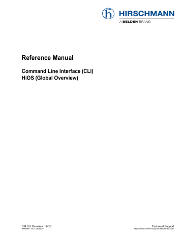 Hirschmann HiOS Reference Manual | Manualzz
