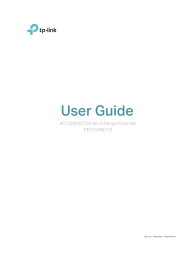 TP-LINK RE315 - Quick Installation Guide, User Guide