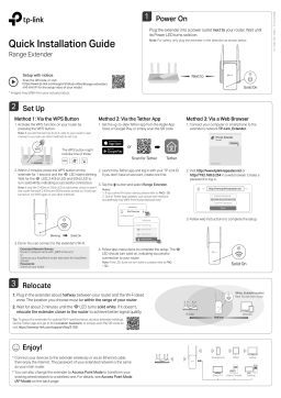 TP-LINK RE315 - Quick Installation Guide, User Guide