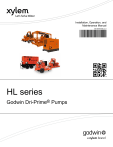Godwin HL Series Dri-Prime® Pumps Manual | HL Series User Guide | Manualzz
