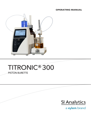 TITRONIC® 300 Piston Burette: User Manual | Manualzz