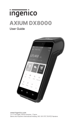 Ingenico AXIUM DX8000 - User Guide