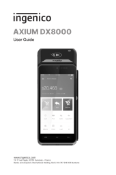 Ingenico AXIUM DX8000 - User Guide