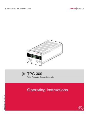 TPG 300 Controller Operating Instructions: Complete Vacuum Gauge Manual ...