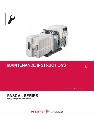 Pfeiffer Pascal Series Maintenance Instruction | Manualzz