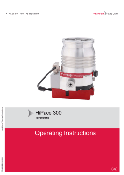 Pfeiffer HiPace 300 - Operating instructions